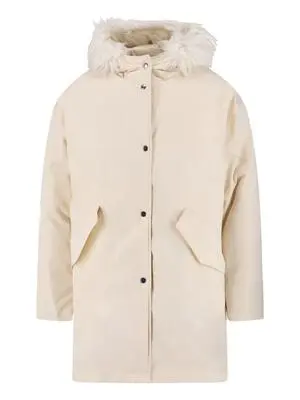 JIL SANDER Down-filled Hooded Parka - White
