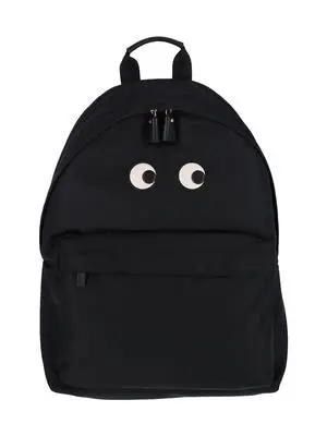 ANYA HINDMARCH Recycled Nylon Backpack With Leather Trim - Black