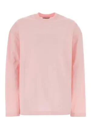 JIL SANDER Jil Sander Women's 100% Cotton T-Shirt Pink