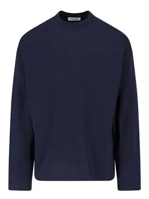 JIL SANDER 100% Cotton T-shirt - Blue