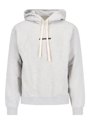 JIL SANDER 100% Cotton Sweater - Grey