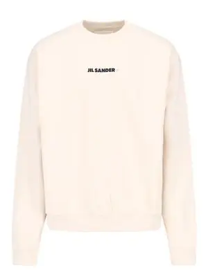 JIL SANDER Cotton Hoodie - White