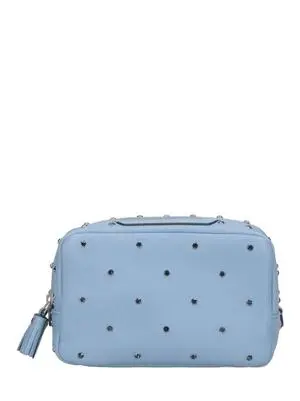 ANYA HINDMARCH Crossbody Bag With Contrast Fabric Panels - Blue