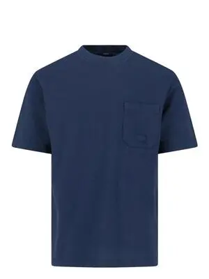 C.P. COMPANY C. P. Company Men's 100% Cotton Polo Shirt With Signature Chest Detail Blue