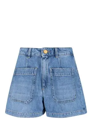 Seafarer 100% Cotton Denim Shorts - Blue