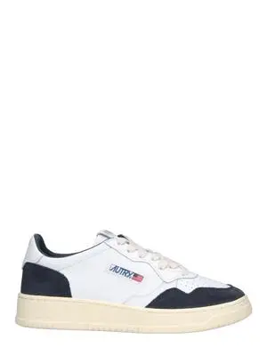 AUTRY Leather & Suede Court Sneakers - White