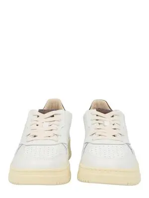 AUTRY AUTRY Leather & Suede Lace-Up Sneakers Multicolour
