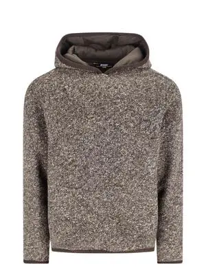 K-WAY Wool-blend Hoodie - Brown