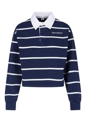 SPORTY & RICH Sporty Knit Sweater - Blue