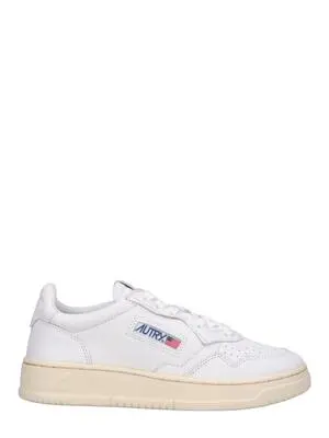 AUTRY Goat Leather Low-top Sneakers - White