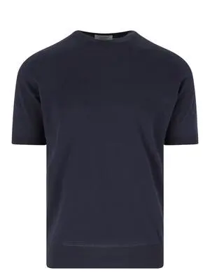 John Smedley Classic T-shirt For - Blue