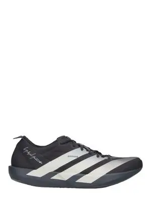 Y3 Low-top Chunky Lace-up Sneakers With Graphic Striping - Black