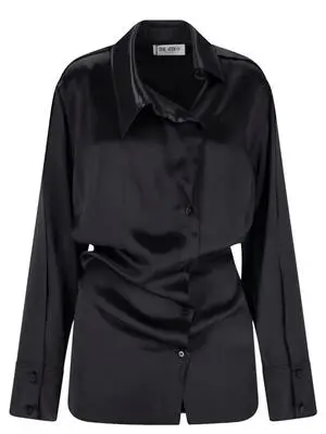 Attico Viscose Mini Dress - Black