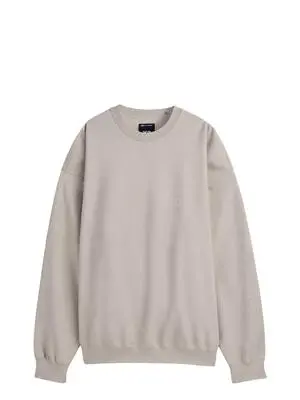 Y3 Logo Sweatshirt In Cotton Blend - Beige