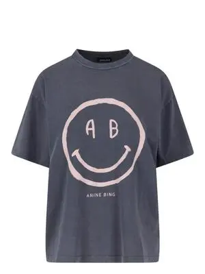 ANINE BING Washed Crew Neck T-shirt - Grey