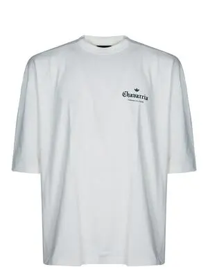 ADIDAS X WILLY CHAVARRIA Graphic T-shirt With Signature Collaboration Print - Bianco