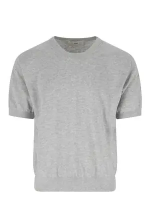 DUNST Melange Cotton-linen Blend Sweatshirt - Grey