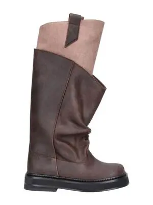 Attico Sleek Ankle Boots With Chunky Sole - Brown