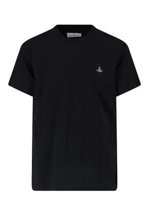 VIVIENNE WESTWOOD 100% Cotton T-shirt - Black