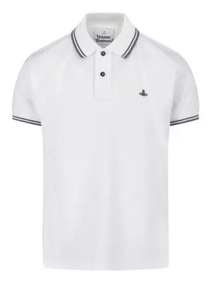 VIVIENNE WESTWOOD 100% Cotton Logo T-shirt - White
