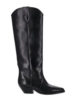 Isabel Marant Étoile Isabelle Calf Leather Ankle Boots - Black