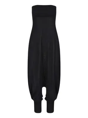 Paloma Wool Viscose Strapless Jumpsuit - Black
