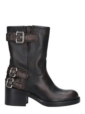 Chloé Calf Leather Ankle Boots With Buckle Detail - Black