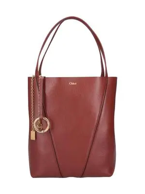 Chloé Italian Cow Leather Shoulder Bag - Brown