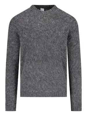Aspesi 100% Wool Crew Neck Sweatshirt - Grey