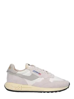 AUTRY AUTRY Leather & Nylon Low-Top Sneakers Grey