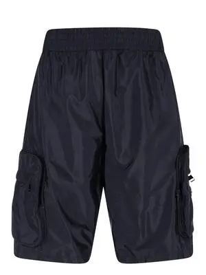 Moncler Lightweight Polyamide Cargo Trousers - Blue