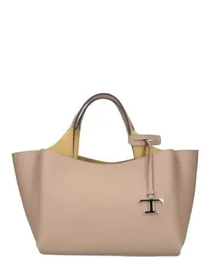 TOD`S Tod's Calf Leather Shoulder Bag - Beige