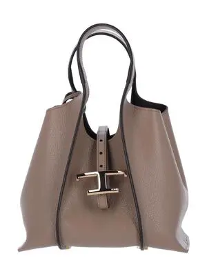 TOD`S Tod's Calf Leather Shoulder Bag - Beige