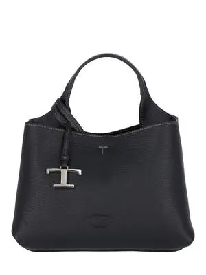 TOD`S Calf Leather Shoulder Bag For - Black