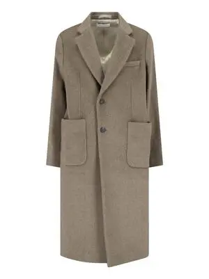 Our Legacy Wool-blend Double-breasted Overcoat - Brown
