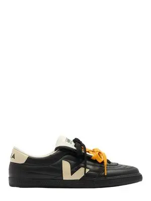 VEJA X MAGLIANO Premium Leather Lace-up Sneakers - Black