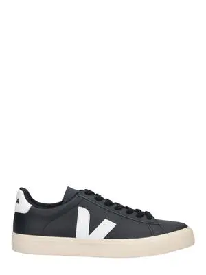 VEJA Leather Sneaker With Amazonian Rubber Outsole - Black