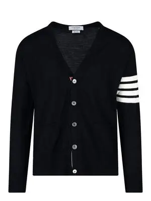 Thom Browne 100% Virgin Wool Crewneck Sweater - Black