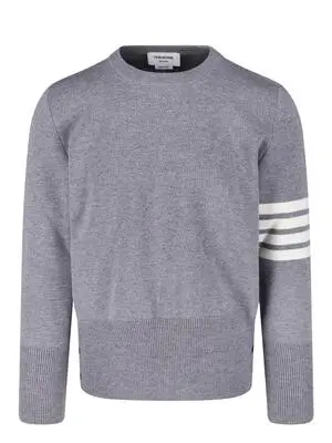 Thom Browne 100% Virgin Wool Sweater - Grey
