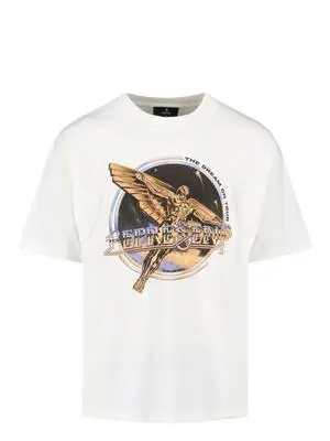 REPRESENT Lightweight 100% Cotton Crewneck T-shirt For - White