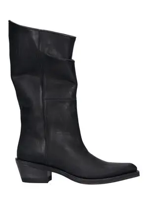 Khaite Leather Boots - Black