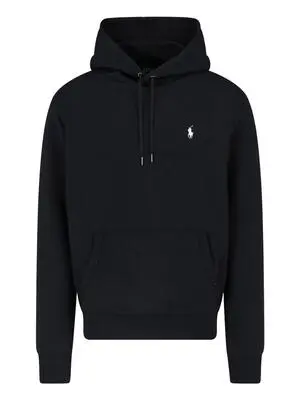 Polo Ralph Lauren Cotton & Recycled Polyester Knit Hoodie - Black