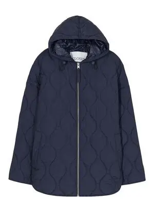 Closed Quilted Nylon Blouson Jacket - Blue