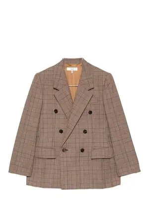 Chloé Wool Double-breasted Jacket - Brown