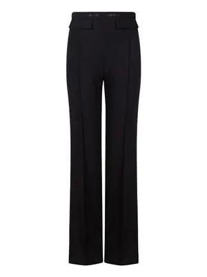 Elisabetta Franchi Horsebit-detail Straight-leg Trousers - Black