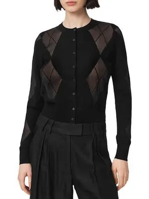 ALLSAINTS Bern Cardigan - Black