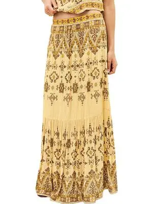 Ba&sh Jupe Zaya Maxi Skirt - Yellow