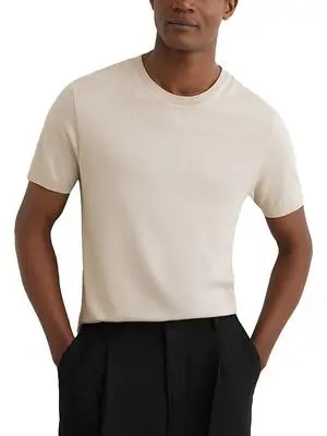 REISS Fine Rib Crewneck T-shirt
