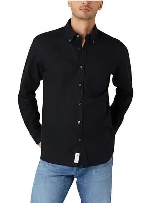 Robert Talbott Harrison Button Down Pique Shirt - Black