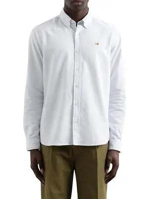 EDMMOND STUDIOS Duck Logo Oxford Shirt - Plain White